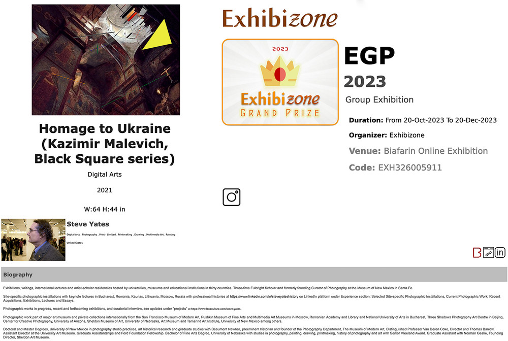 Steve Yates - 1. Current exhibitions and award platforms | LensCulture