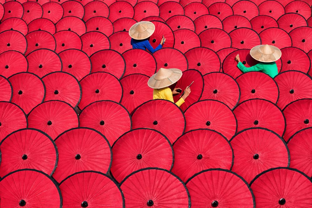 Hlaing Myint Min - Making Umbrellas | LensCulture