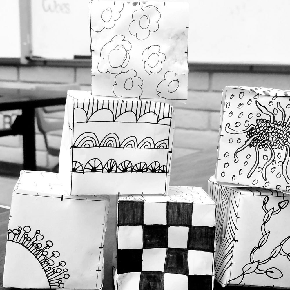 Stacy Schilling - Zentangle Doodle Cubes | LensCulture