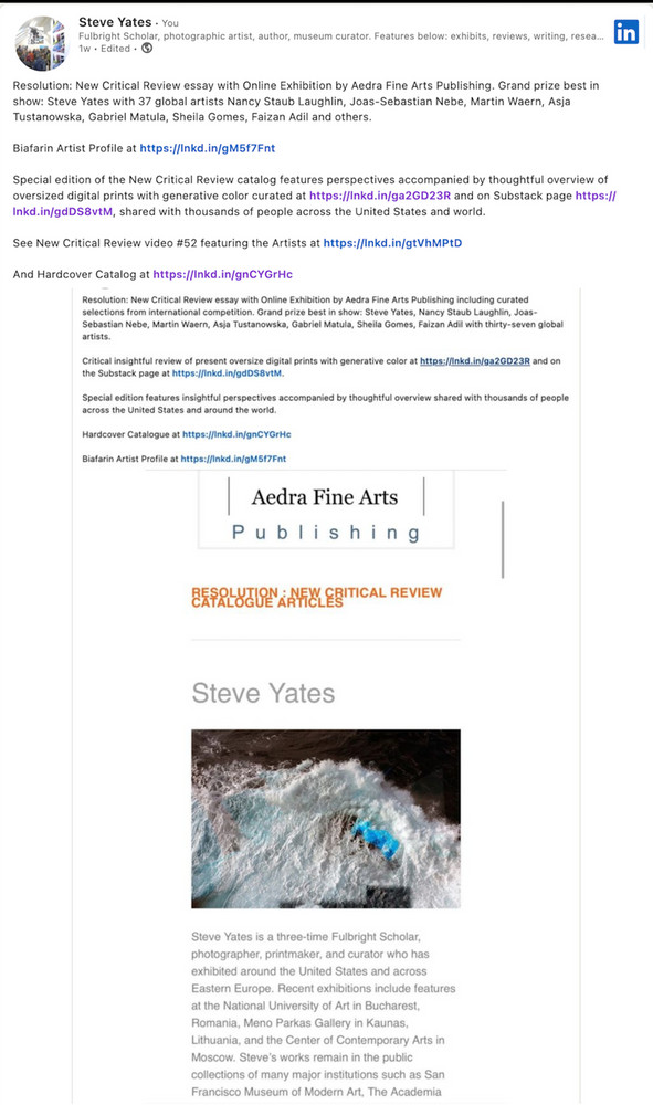 Steve Yates - 2025 Current curated exhibitions | LensCulture