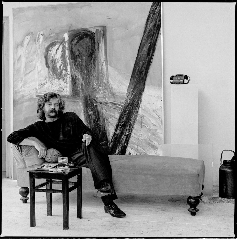 Alfred Ritter - Artist Atelier Painter Künstler Artrist analogue black ...