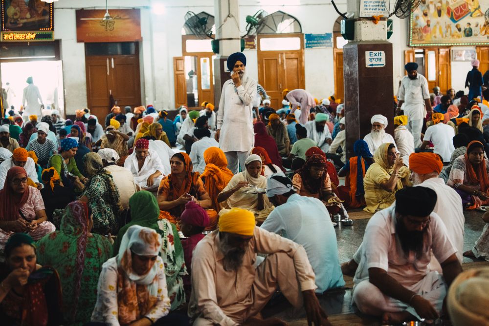 Sikhism People Praying